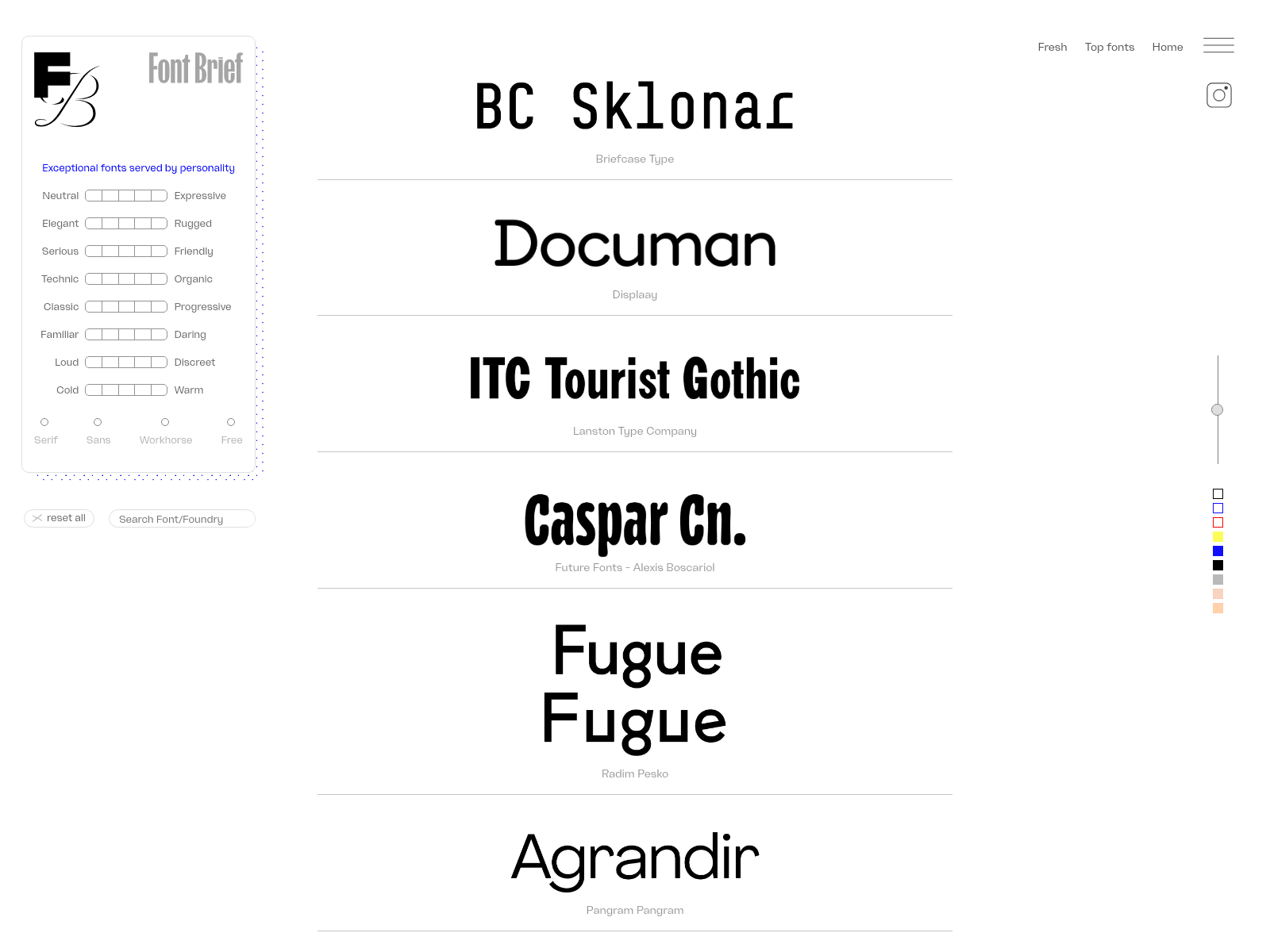 Font Brief - Coollist