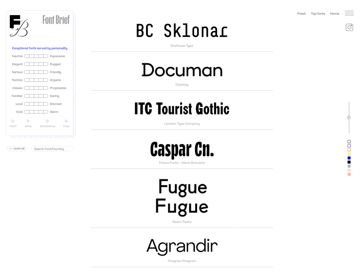 Font Brief - Coollist